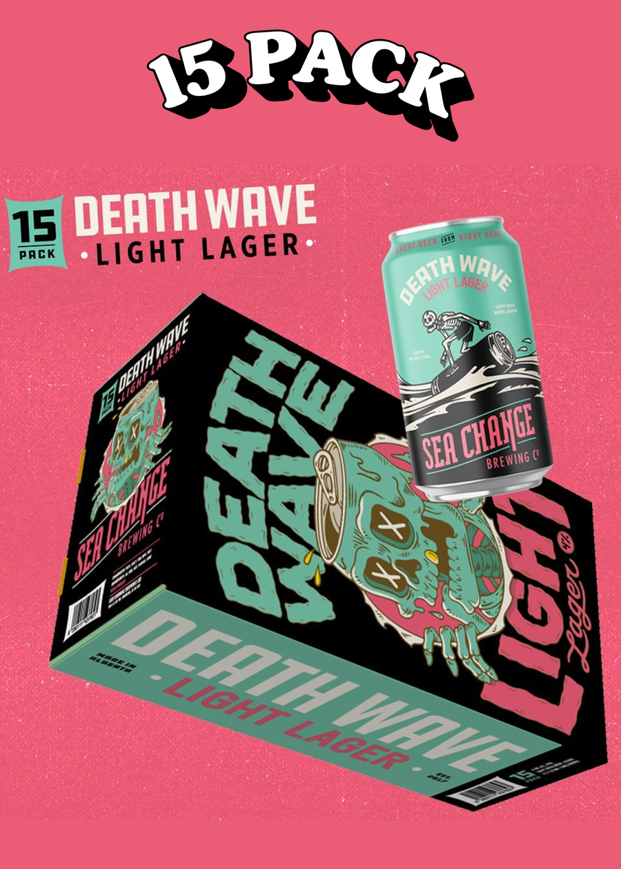 Sea Change Brewing Co. 'Death Wave' Light Lager 15x355ml 15-Pack – Sip ...
